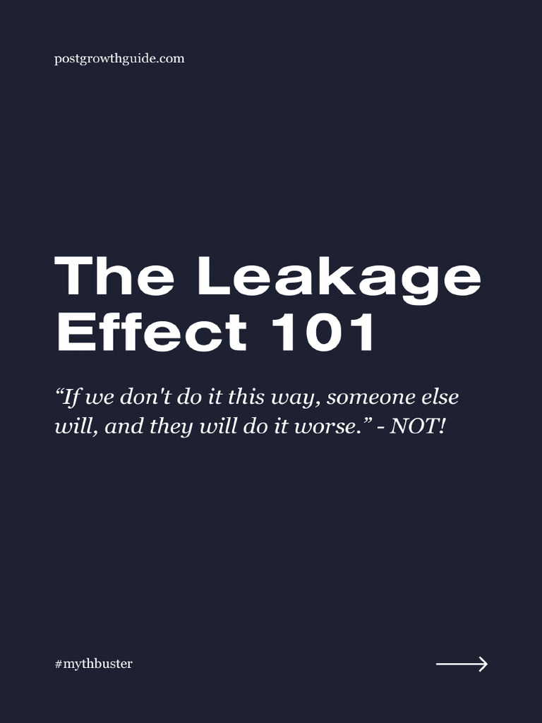 The Leakage Effect 101 - PGG PDF | PDF