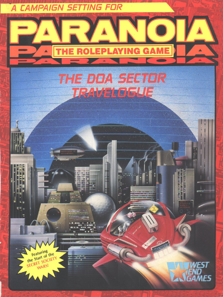 Paranoia - DOA Sector Travelogue | PDF