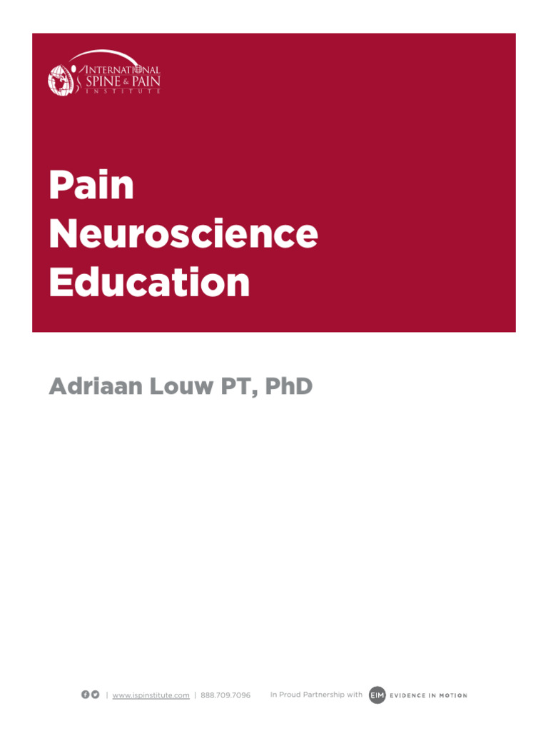 Pain Neuroscience Education | PDF | Physical Therapy | Pain