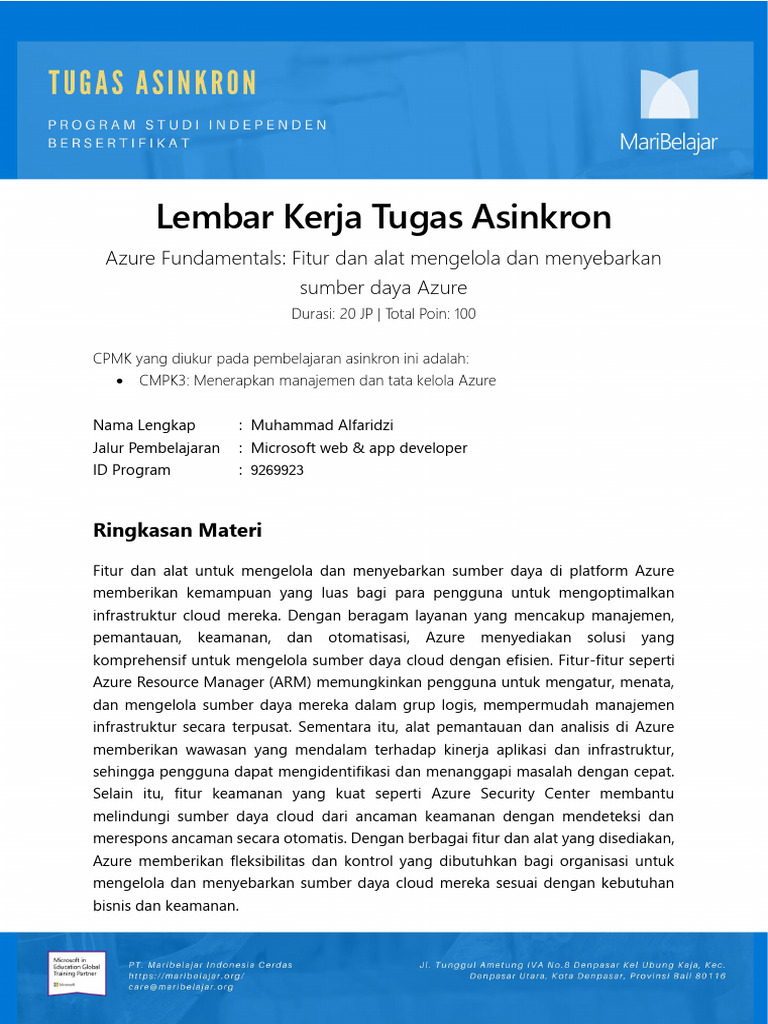 Muhammad Alfaridzi - Tugas5 | PDF