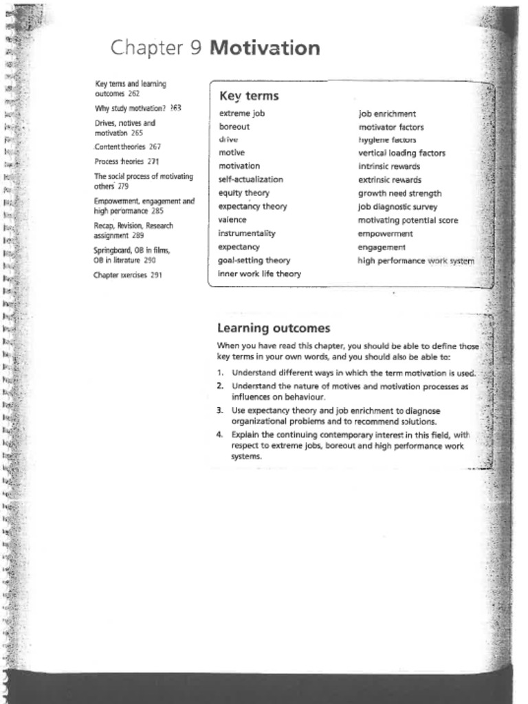 Chap 9 - Motivation | PDF