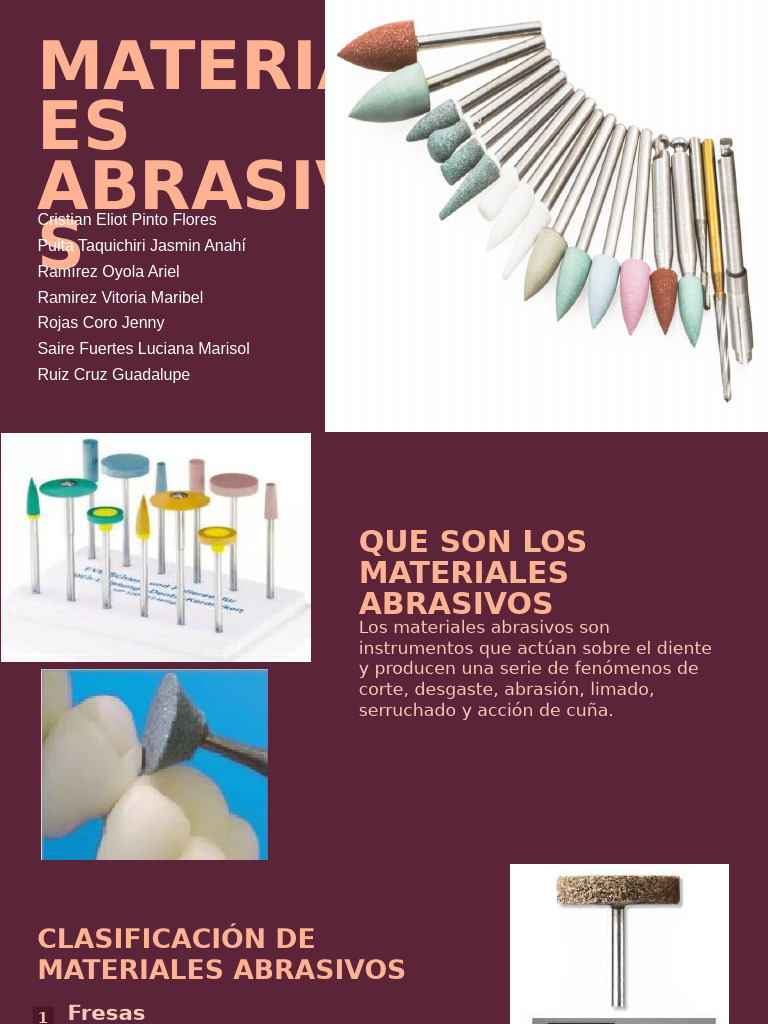 MATERIALES BIODONTOLOGICO | PDF | Abrasivo | Materiales