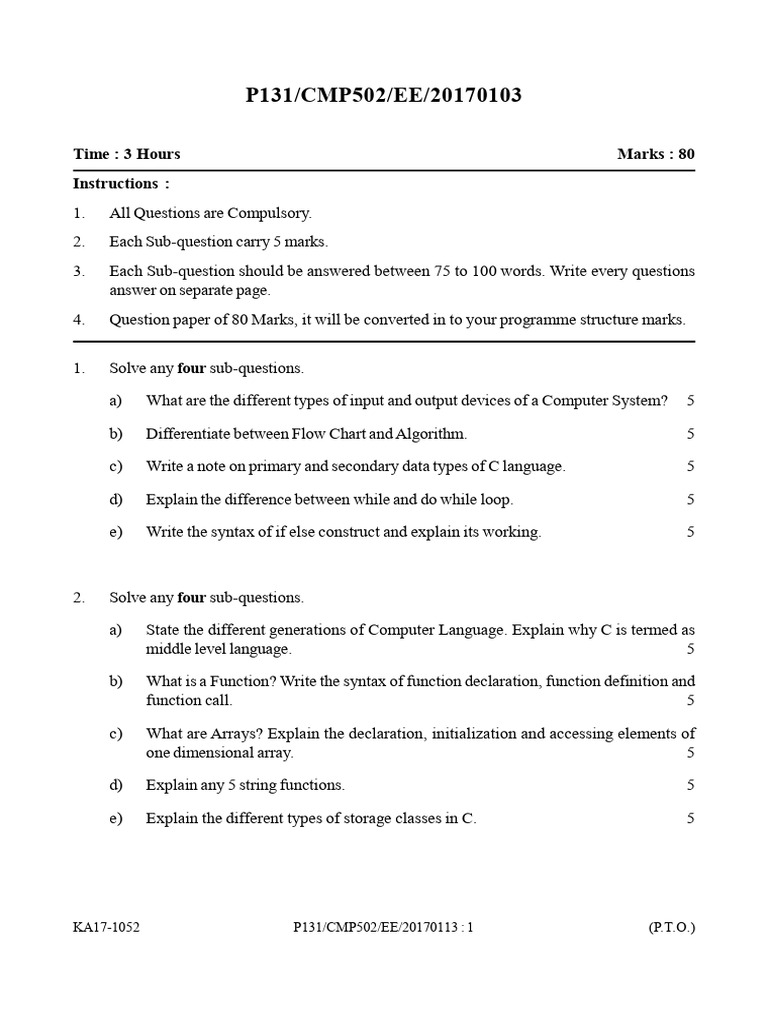 Computer Science cmp502 Problem Solving Using Computers | PDF | Pointer ... Computer Science cmp502 Problem Solving Using Computers | PDF | Pointer ...