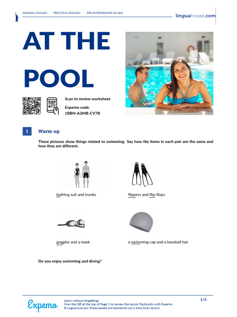 At The Pool: Warm-Up | PDF | Swimming