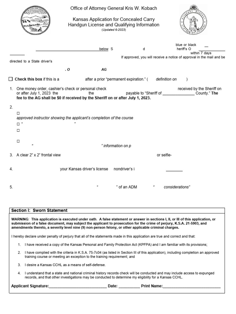 Concealed Carry Application | PDF | Felony | Crimes