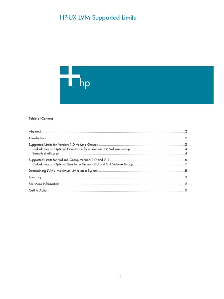 153766-Lvm Limits White Paper v4-18861 | PDF | Digital Technology | Areas Of Computer Science