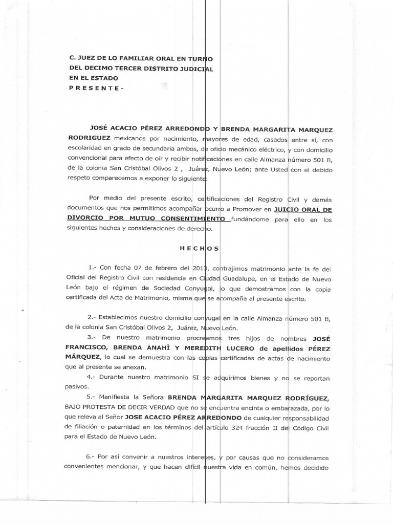 Demanda Jose Acacio | PDF