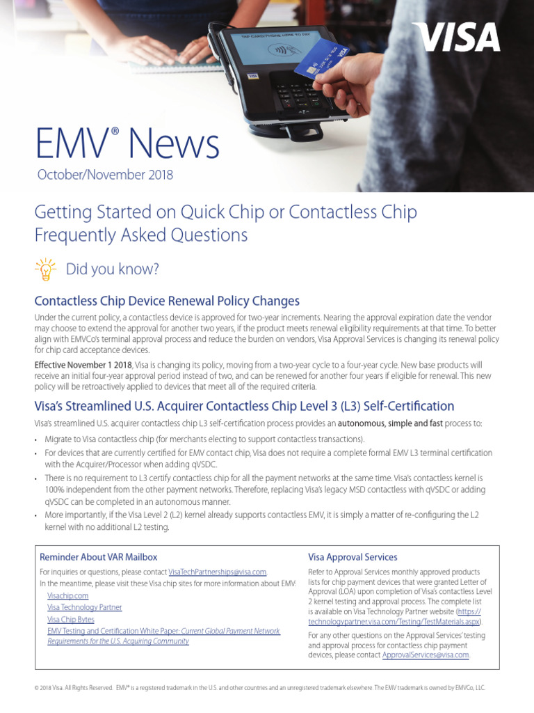 Emv Newsletter Oct Nov 2018 | PDF | Emv | Banking Technology