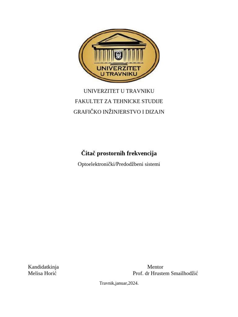 Seminarski Optoel Citac Prostornih | PDF