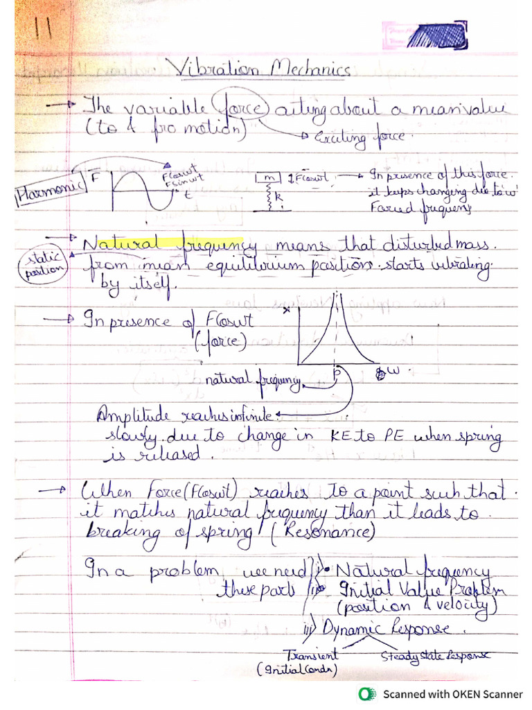 Notes Vibration | PDF