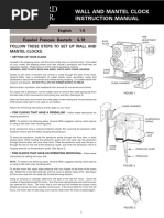 Clock Owners Manuals | PDF | Clock | Horology