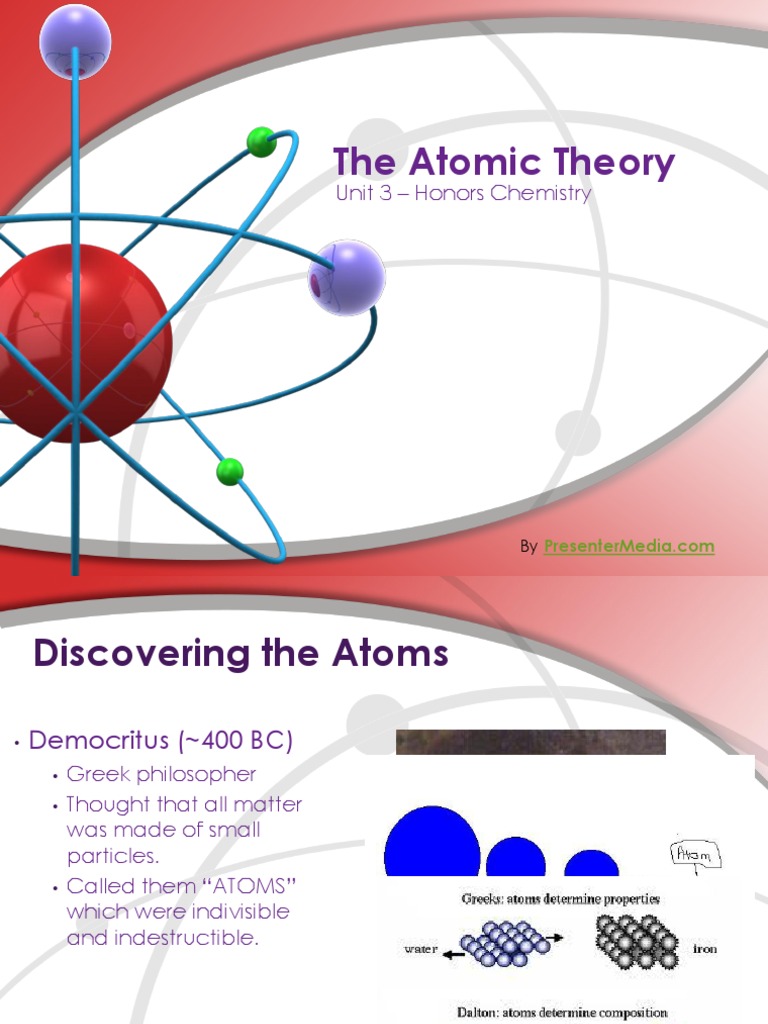 Unit 3 - Atomic Theory | Download Free PDF | Atoms | Atomic Nucleus