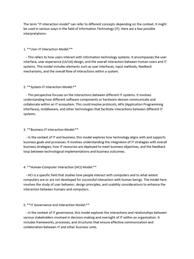 IM Unit1 | PDF | Human–Computer Interaction | Information System