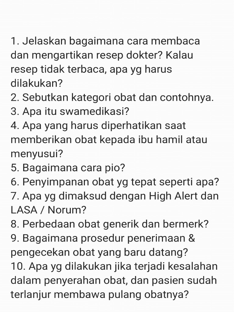 Soal Untuk Interview | PDF