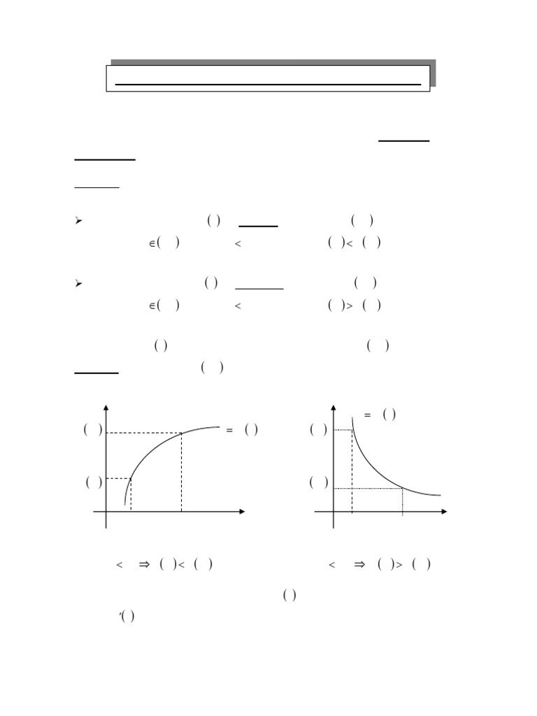 Extremos de Funciones de Una Variable Independiente | PDF | Función monotónica | Derivado