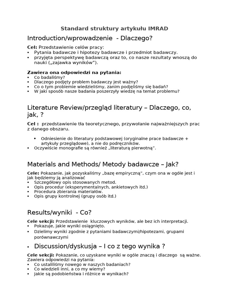 Standard IMARD | PDF