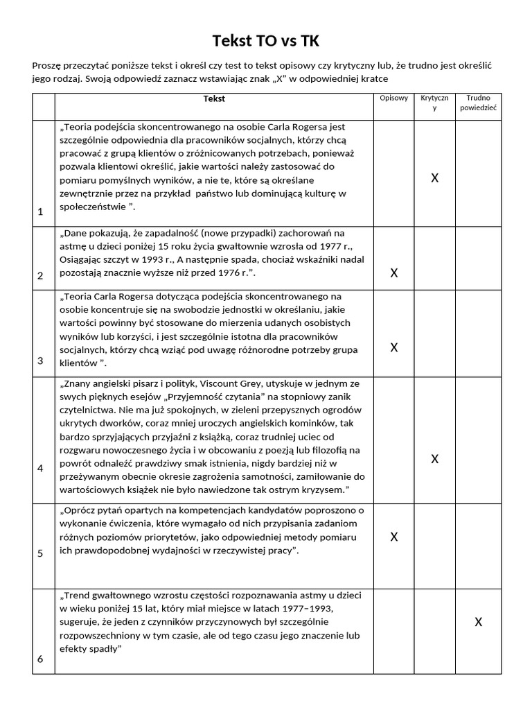Tekst TO Vs TK | PDF
