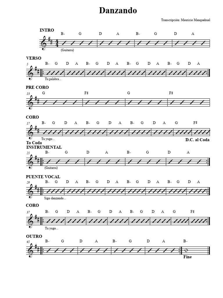 Danzando - Score | PDF