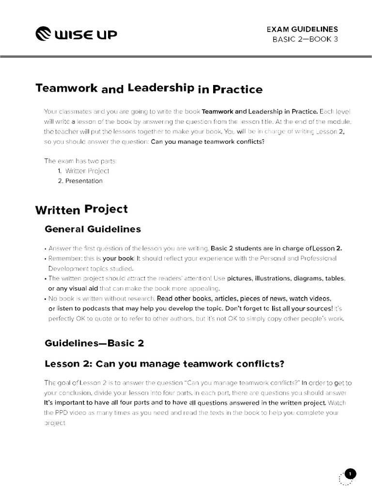 Guideline BASIC 2 Wise SM | PDF