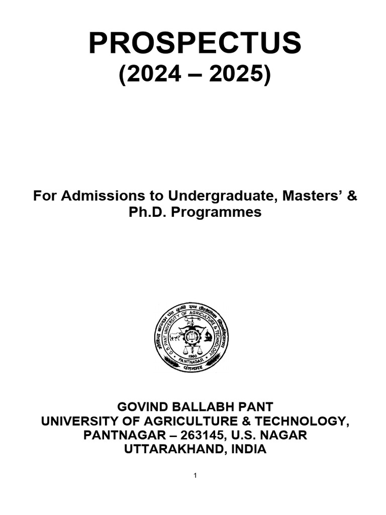 Prospectus 2024 | PDF | University And College Admission | Higher Education