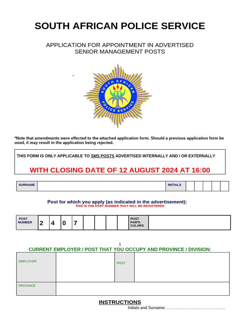 Application Form July 2024 | PDF | Security Clearance | Criminal Record