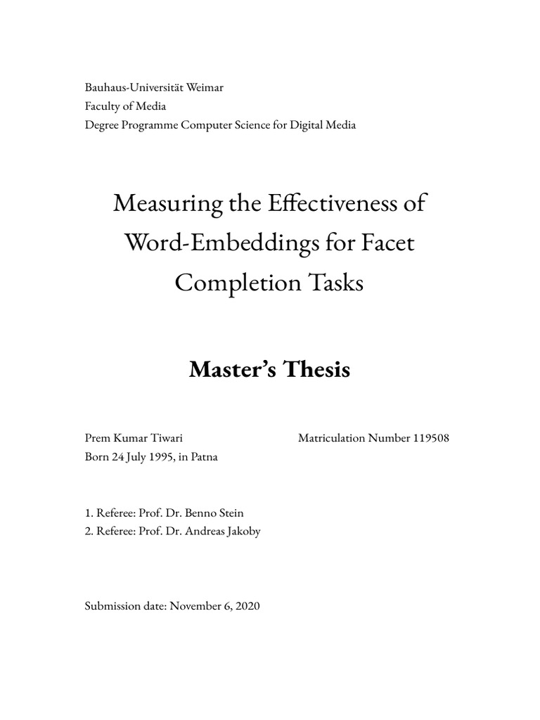 Master Thesis | PDF | Semantics | Lexical Semantics