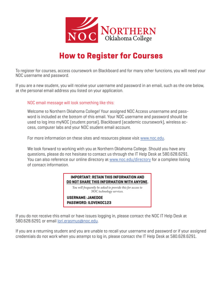 0 Registering For Courses | PDF | User (Computing) | Login