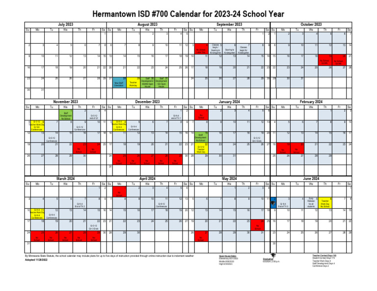 ISD 700 Calendar 2023-24 FINAL | PDF