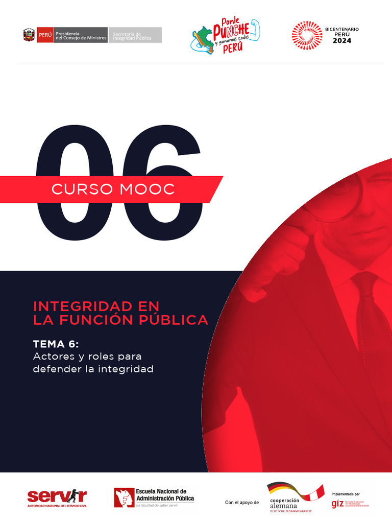 Mooc Integridad - Fasciculo Tema 6 | PDF | Corrupción política | Gestión de recursos humanos