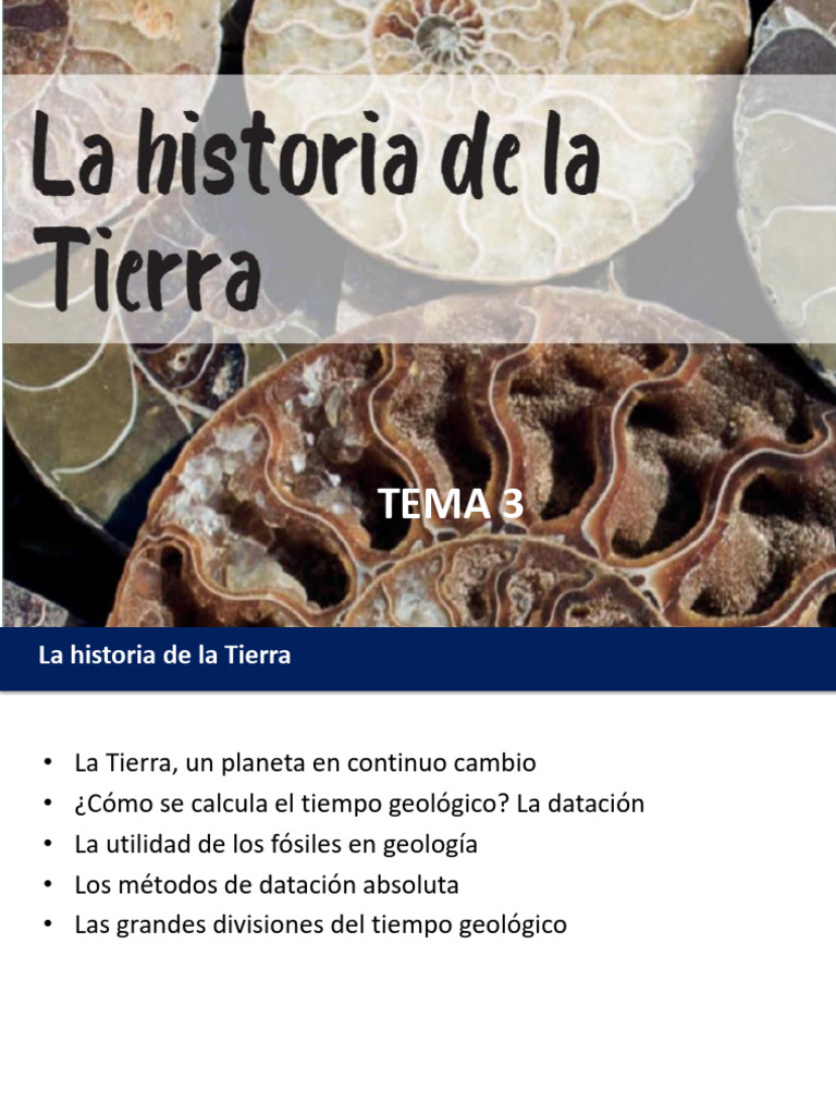 Hist Tie Presentacion | PDF | Geología | Estrato
