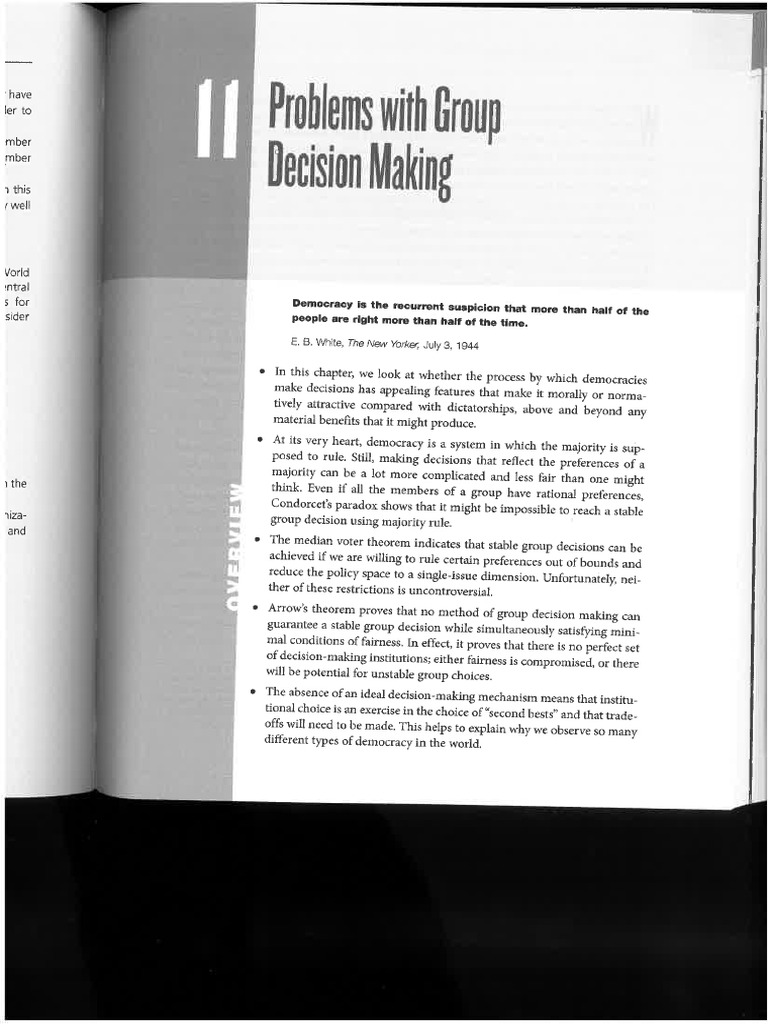 Chapter11 Problems With Group Decision Making | PDF