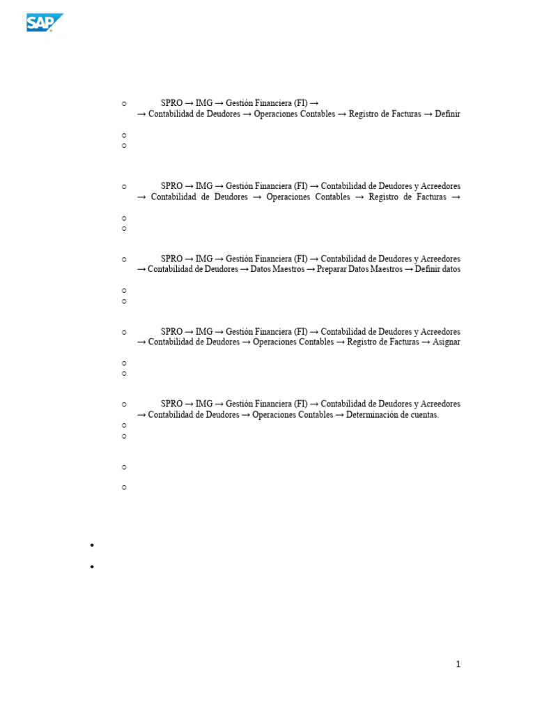 Pasos para Crear Un Nuevo Tipo de Factura en SAP | PDF | Contabilidad | Factura