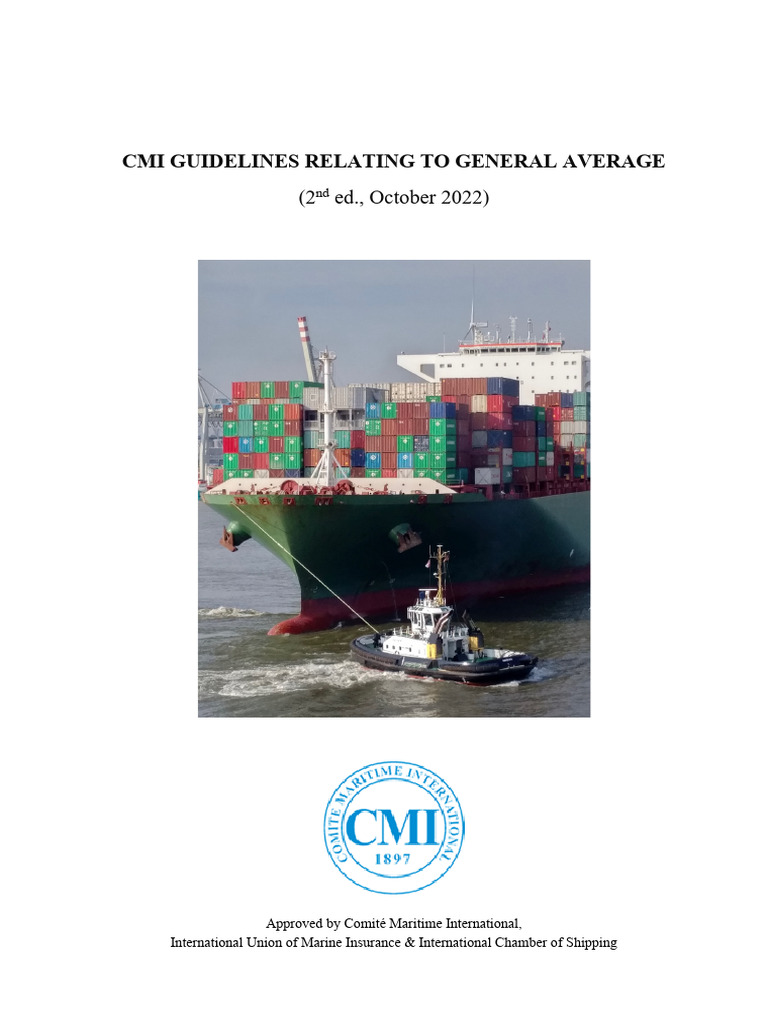 CMI GA Guidelines 1 | PDF | Marine Salvage | Insurance