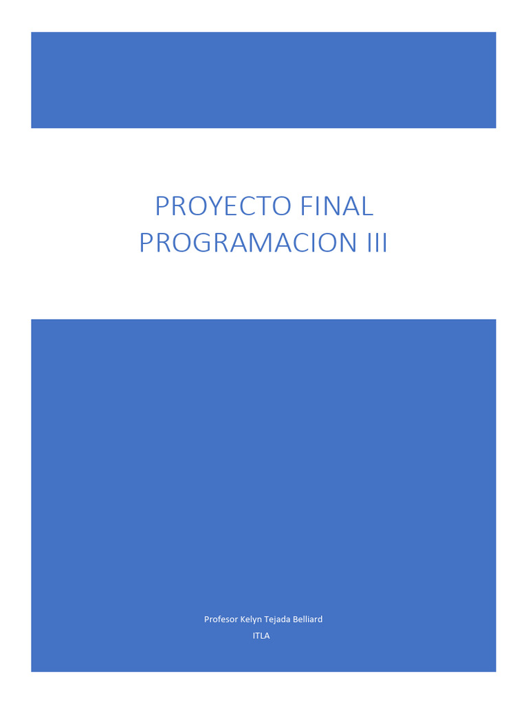 Proyecto final (3) | PDF | Scrum (desarrollo de software) | Software