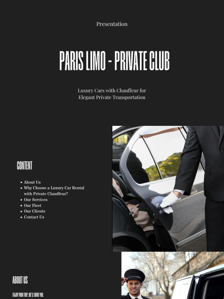 Paris Limo - Private Club: Presentation | PDF | Mercedes Benz | Limousine