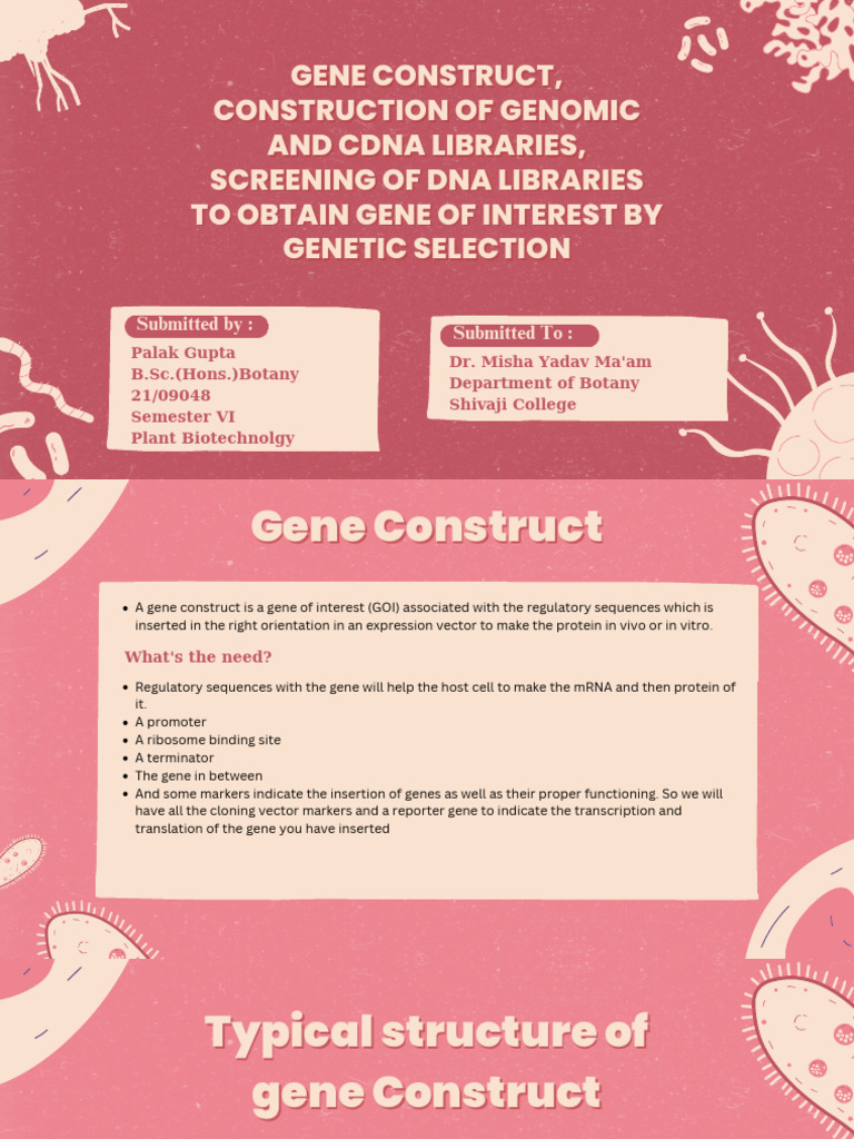 Botany Assignments | PDF | Complementary Dna | Molecular Cloning