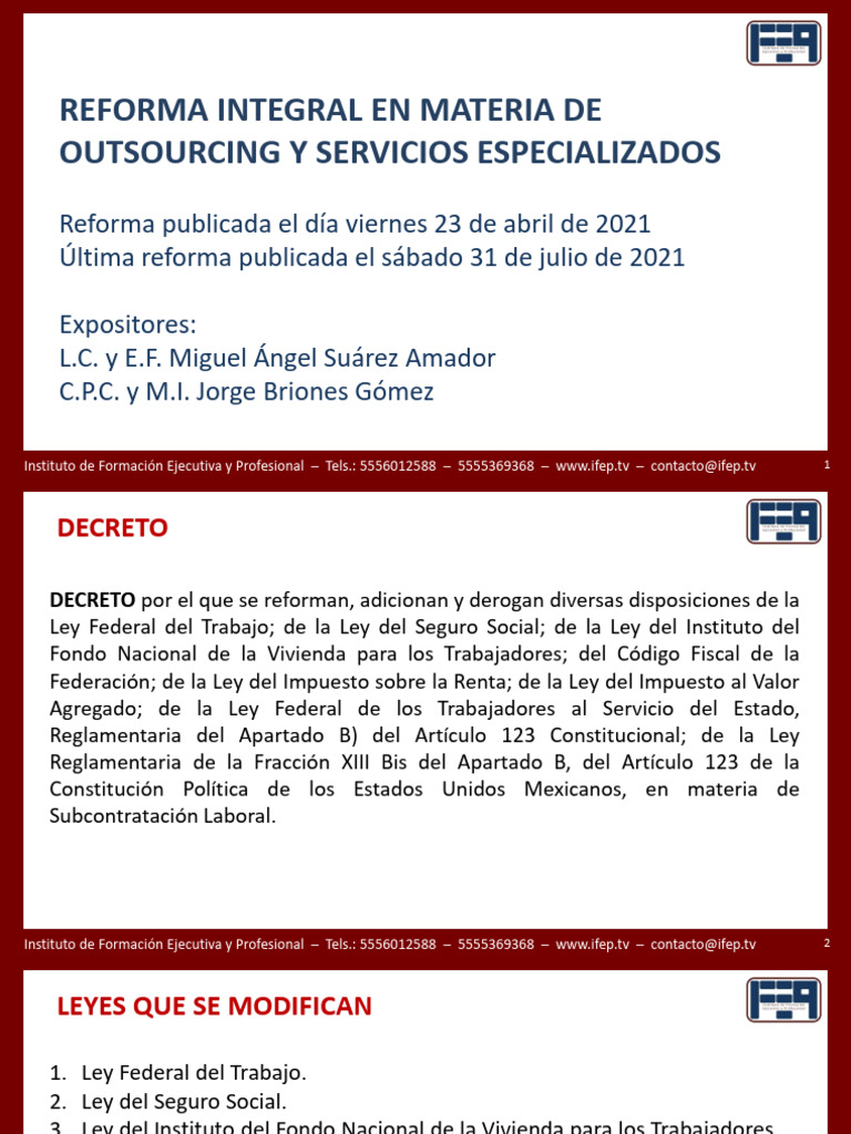 Tratamiento - Serv - Espec - REPSE - ICSOE - SISUB | PDF | Outsourcing ...
