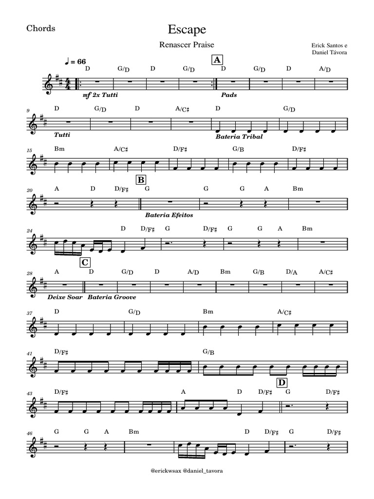 Escape - Chords | PDF