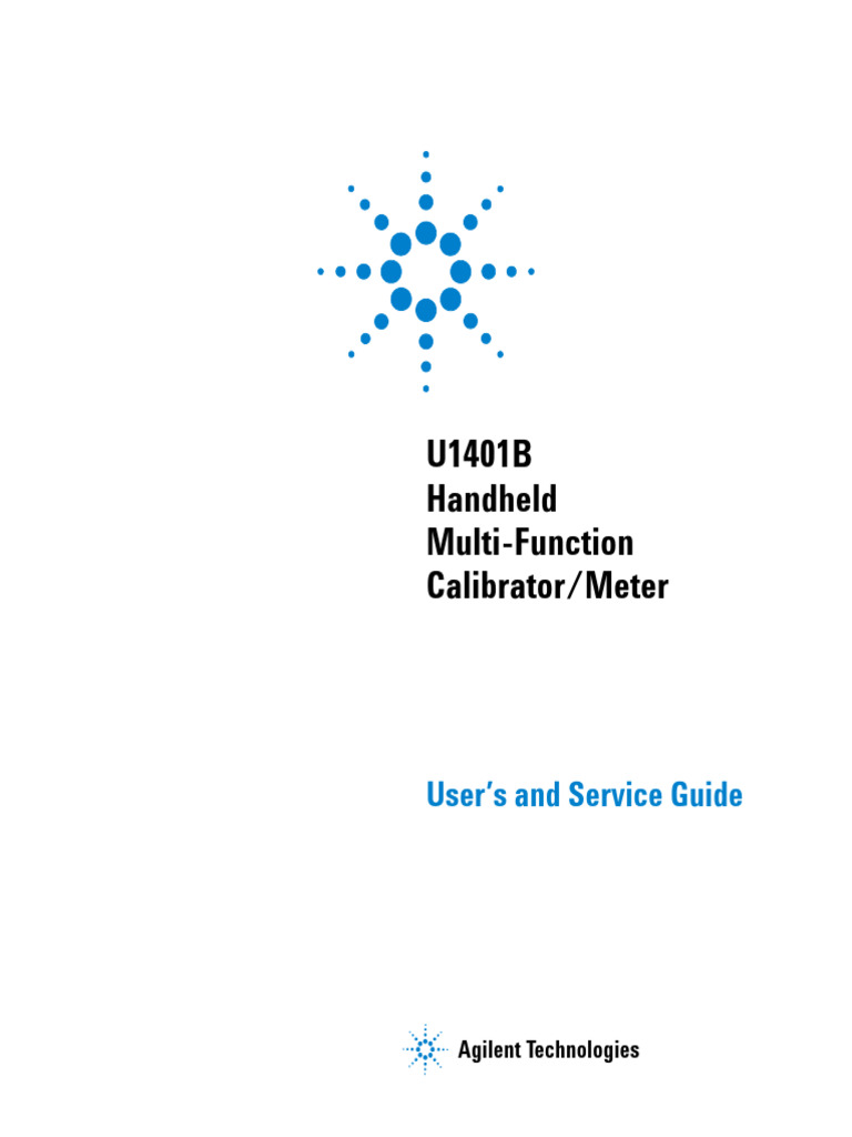 Agilent U1401B UGuia de Uso | PDF | Alternating Current | Electrical ...