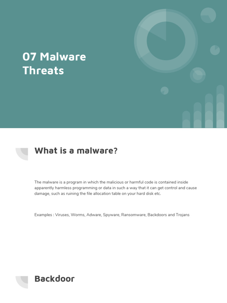 07 Malware Threats | PDF | Malware | Computer Virus