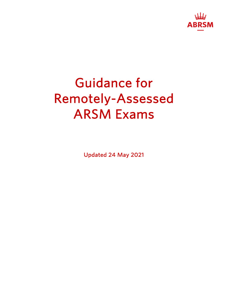 guidance-for-remotely-assessed-arsm-exams-from-may-2021 | PDF | Data Compression | Video