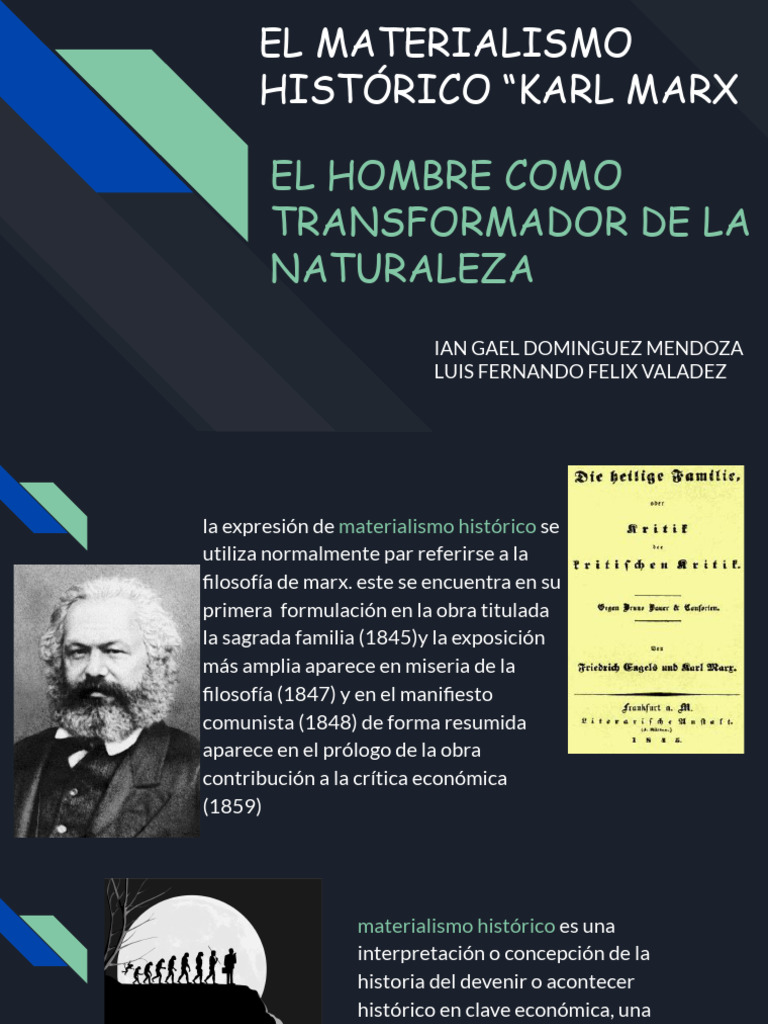 El Materialismo Histórico "Karl Marx | PDF | Karl Marx | Materialismo