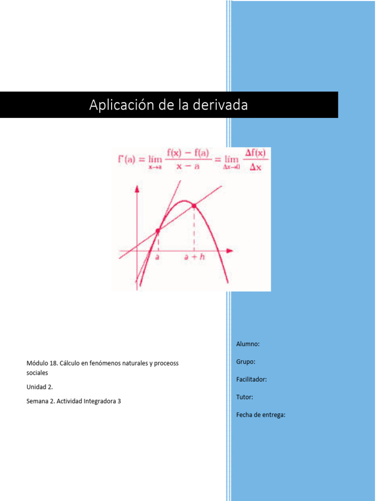 AI-3 - Aplicación de La Derivada | PDF | Velocidad | Derivado