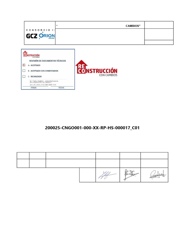 200025-CNGO001-000-XX-RP-HS-000017 - C01 Indice Condebamba | PDF ...