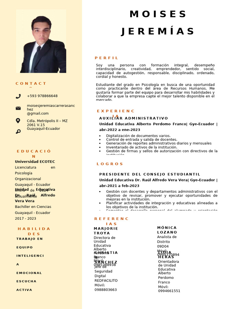 CV - Moisés Carrera | PDF | Business
