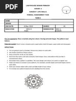 Mandala Painting Evaluation Rubric | PDF | Art