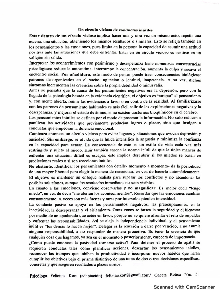 Círculo Vicioso | PDF