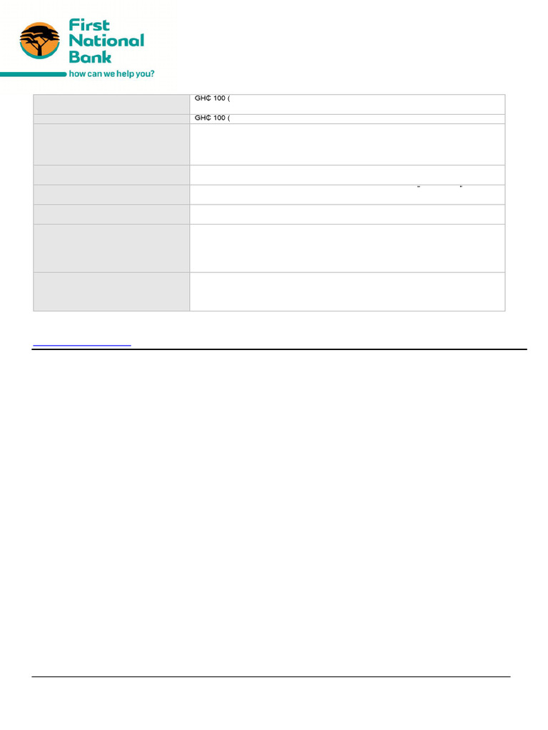 FNB 32 Day Interest Plus GHS | PDF | Interest | Banks
