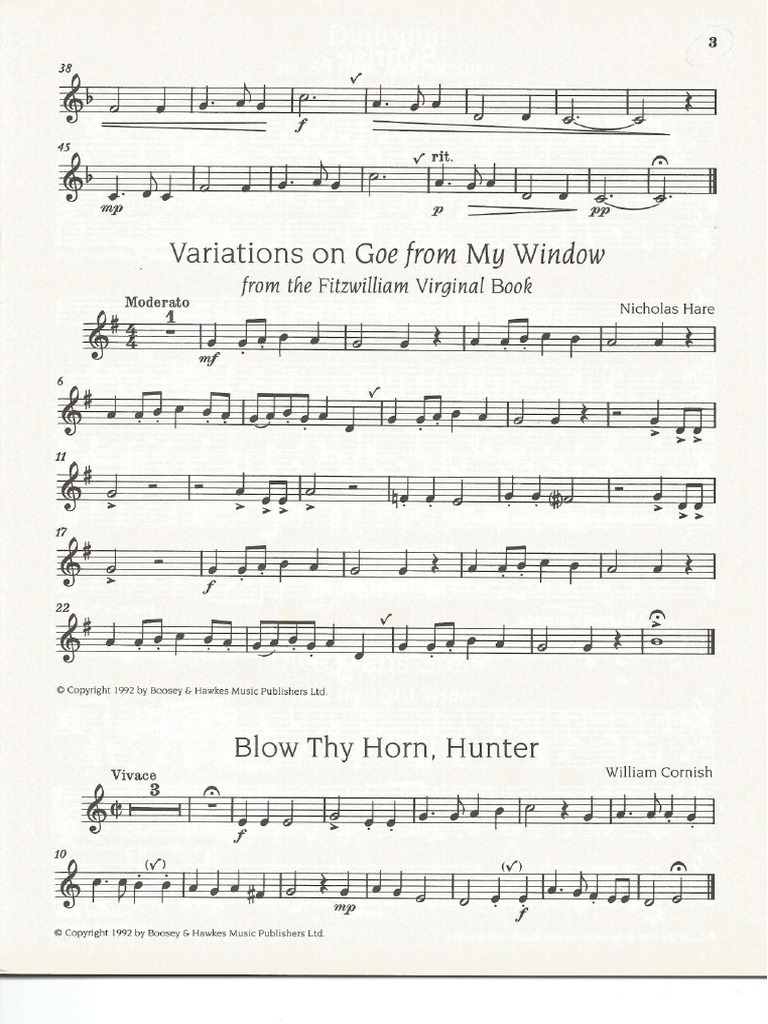 Variations On Goe From My Window' | PDF