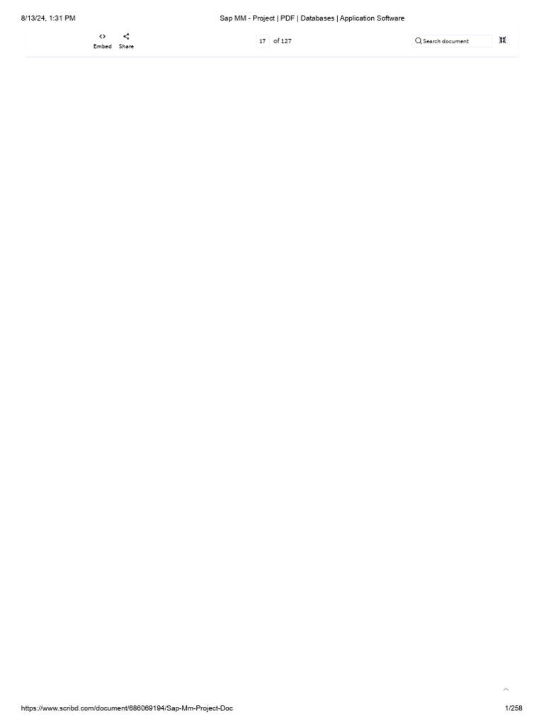 Sap MM - Project - PDF - Databases - Application Software | PDF | Server (Computing) | Databases